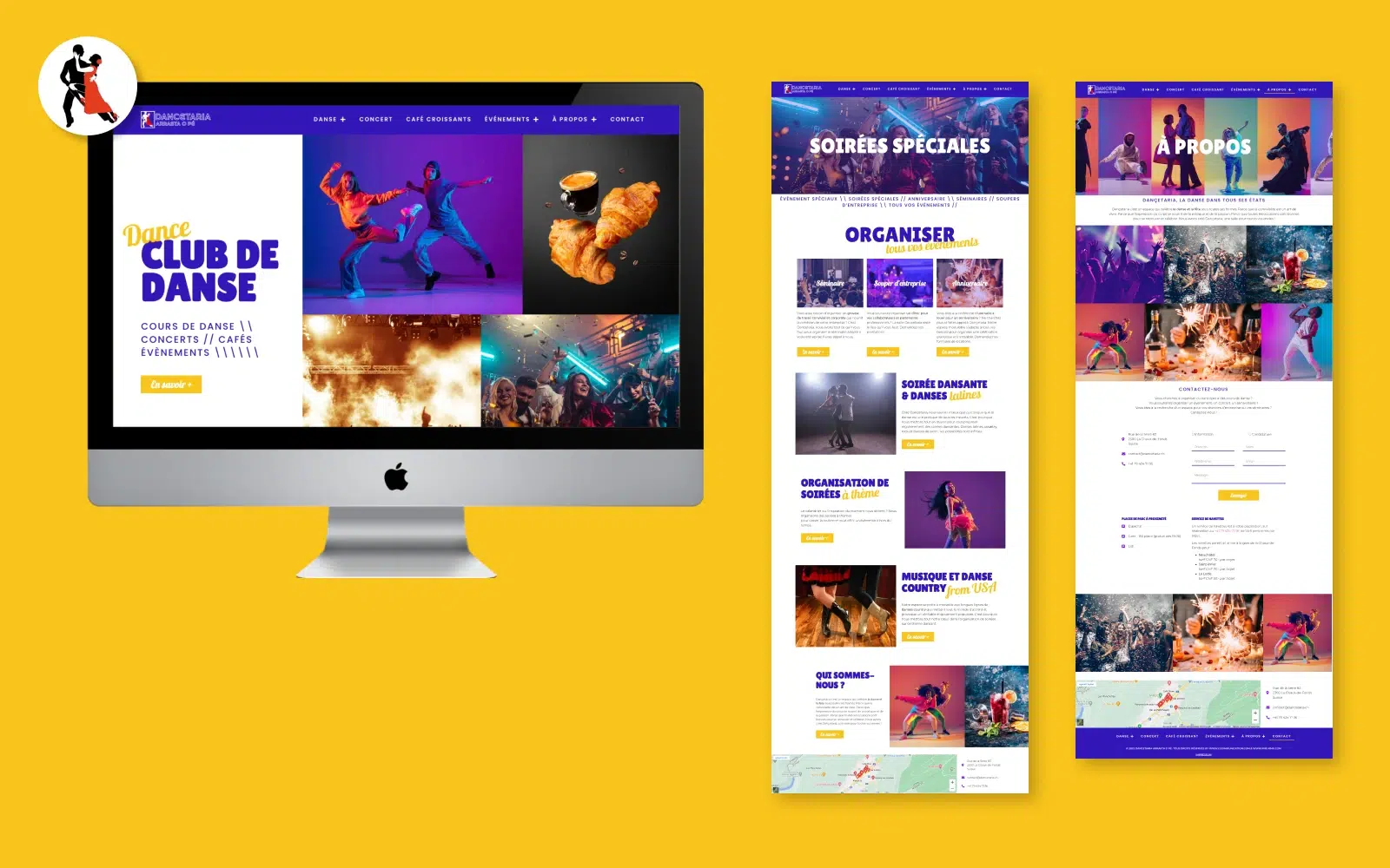 Refonte de site web d'un Club de danse — Cas client Raphiste