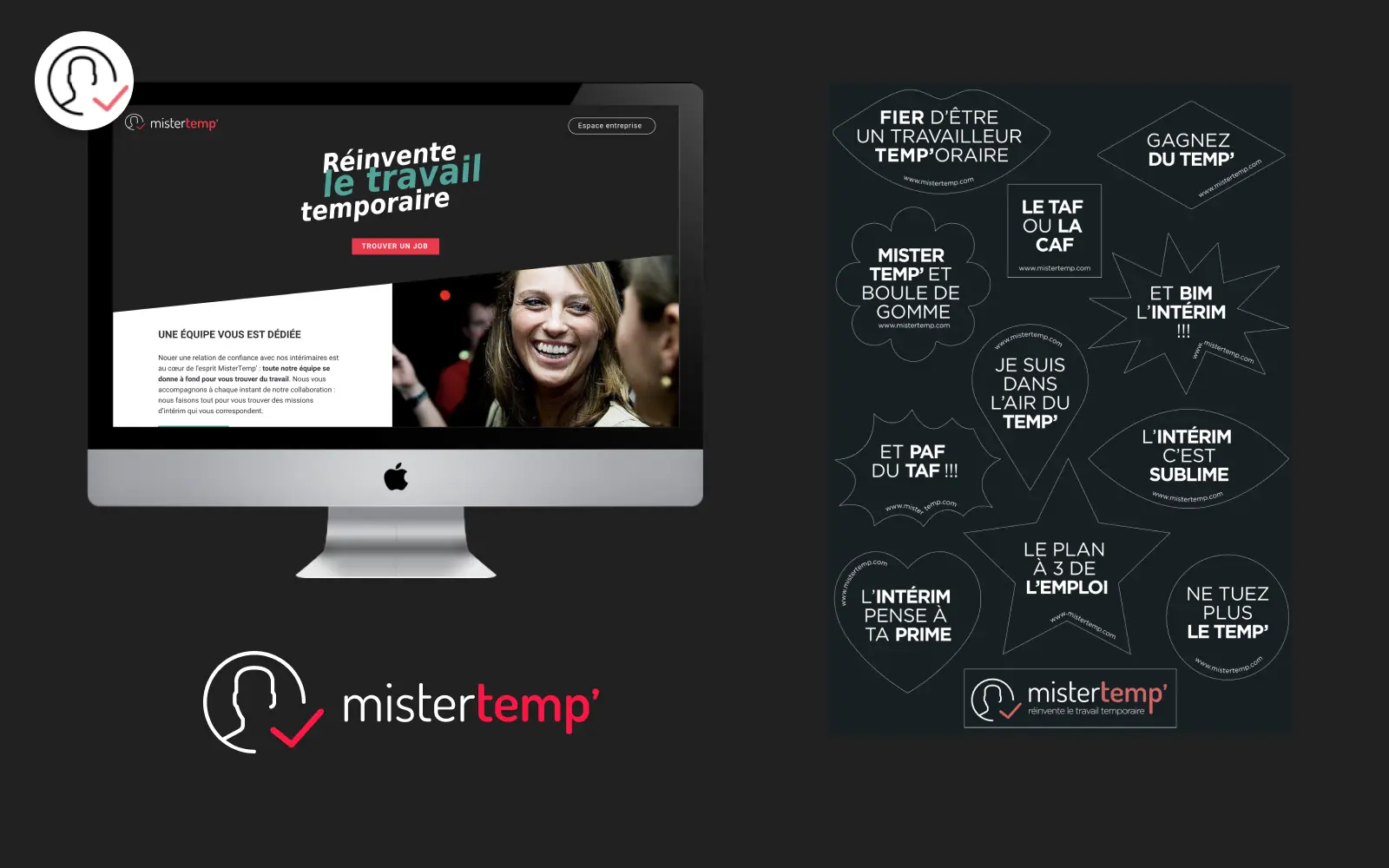 Directrice artistique startup MisterTemp' - Agence d'intérim en ligne